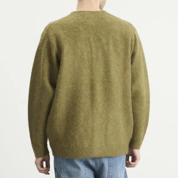 Neighborhood Mohair Cardigan In Olive Drab - 40% Off | Editorialist